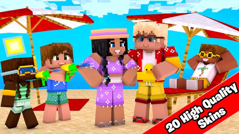 BEACH OUTFITS by Doctor Benx (Minecraft Skin Pack) - Minecraft Bedrock ...