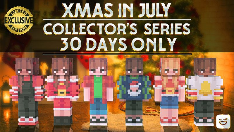 Xmas in July Limited Edition by Giggle Block Studios (Minecraft Skin Pack) - Minecraft Bedrock ...