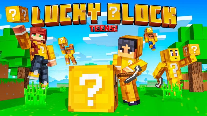 Luckyblock Teens by Pixell Studio (Minecraft Skin Pack) - Minecraft Bedrock Marketplace Explorer
