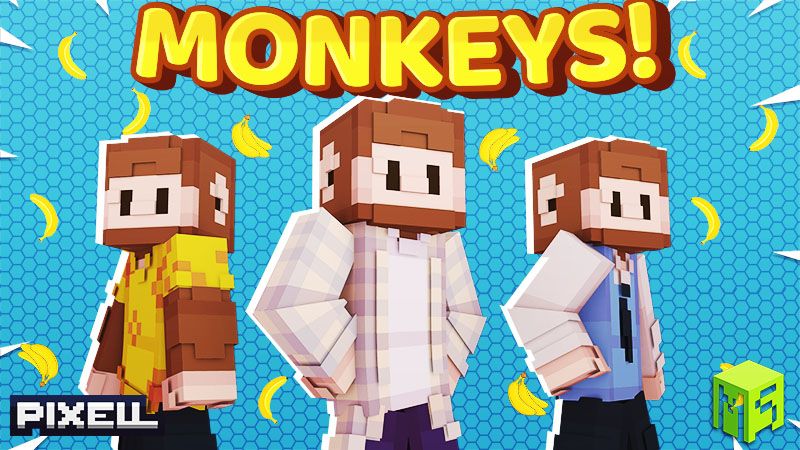 Monkeys! by Pixell Studio (Minecraft Skin Pack) - Minecraft Bedrock ...